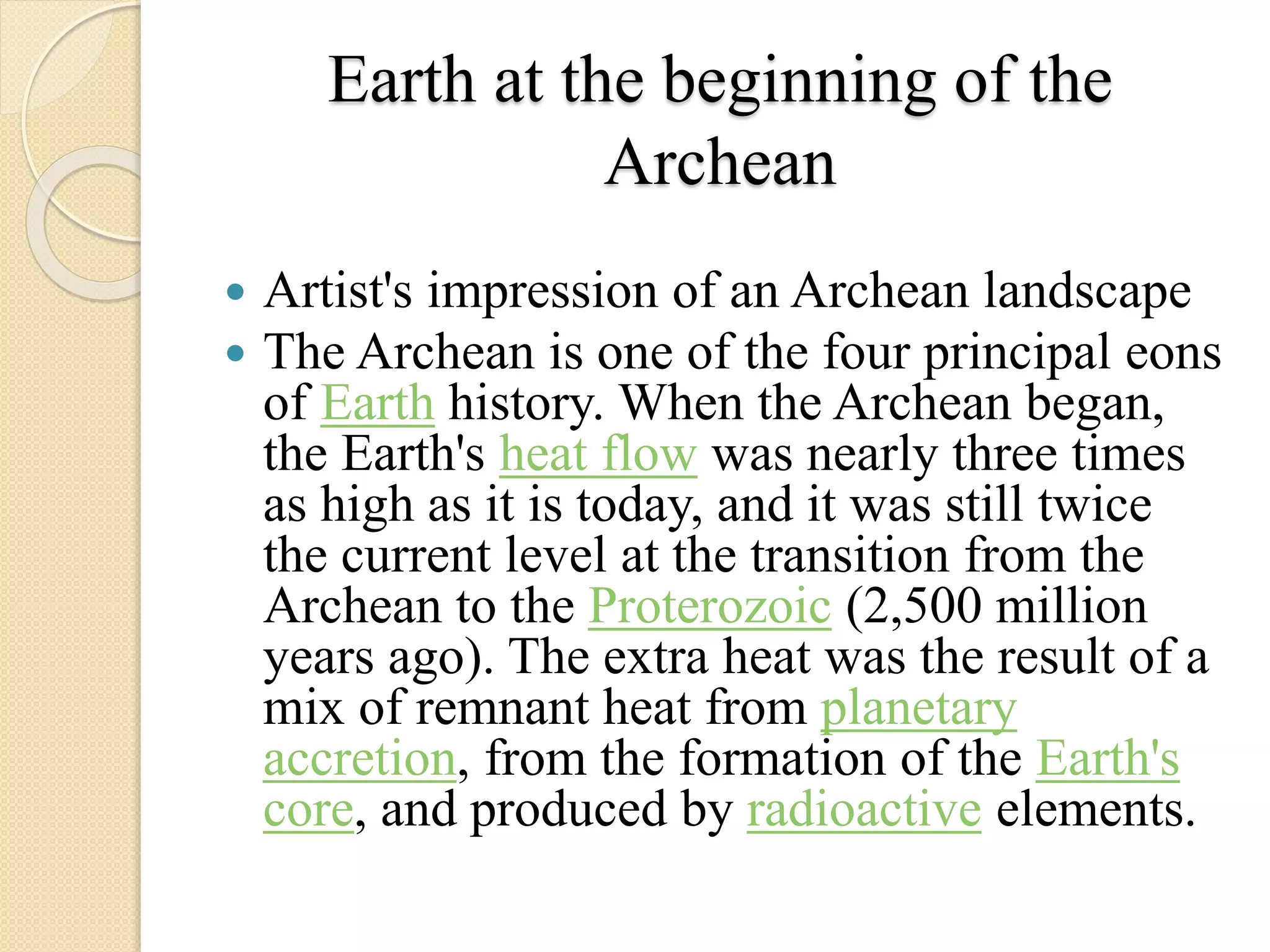 Archean eon | PPTX