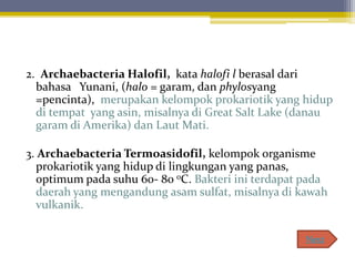 Archebacteria group 3 | PPTX