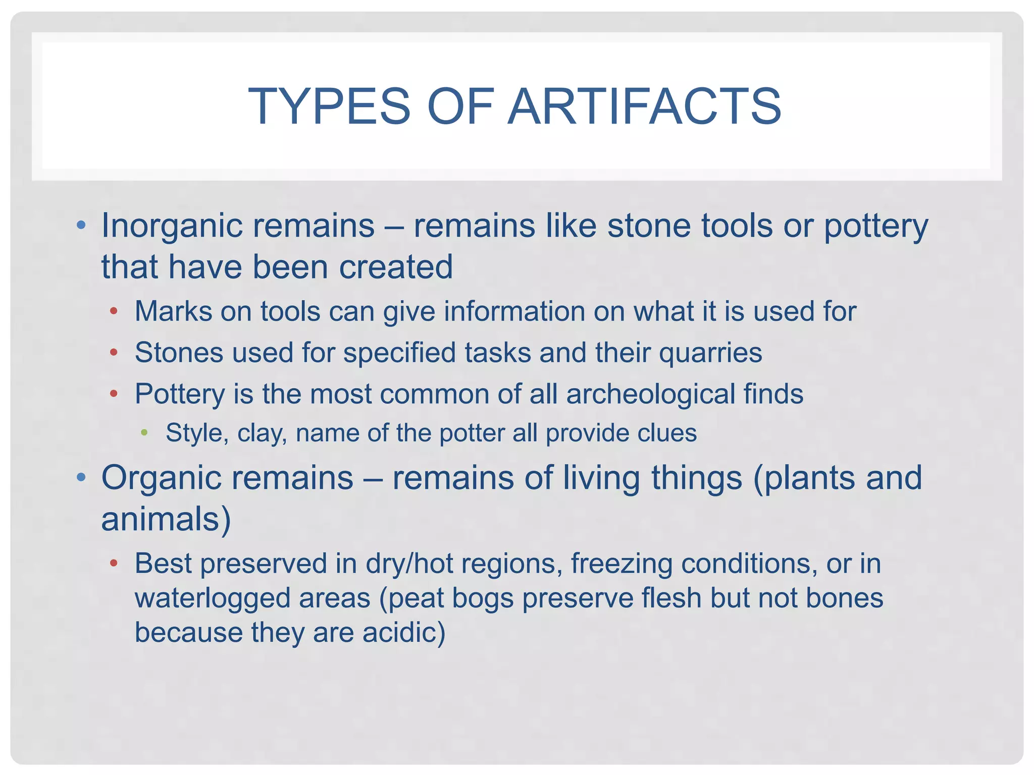 Introduction to Archeology | PPTX