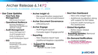 Archer Release 6.14 P2 - One Slide Overview.pptx