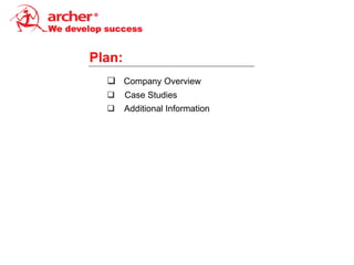 Archer Software Presentation | PPTX