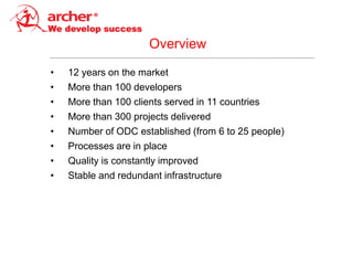 Archer Software Presentation | PPTX