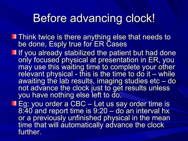Archer USMLE Step 3 CCS workshop 2018 | PPT