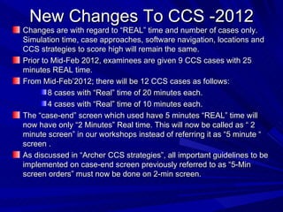 Archer USMLE Step 3 CCS workshop 2018 | PPT