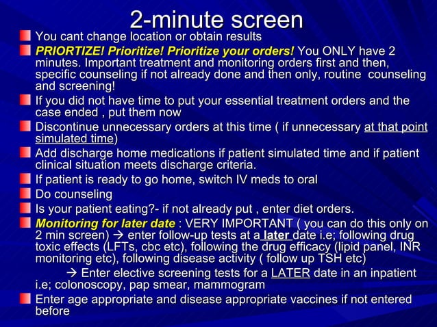 Archer USMLE Step 3 CCS workshop 2018 | PPT