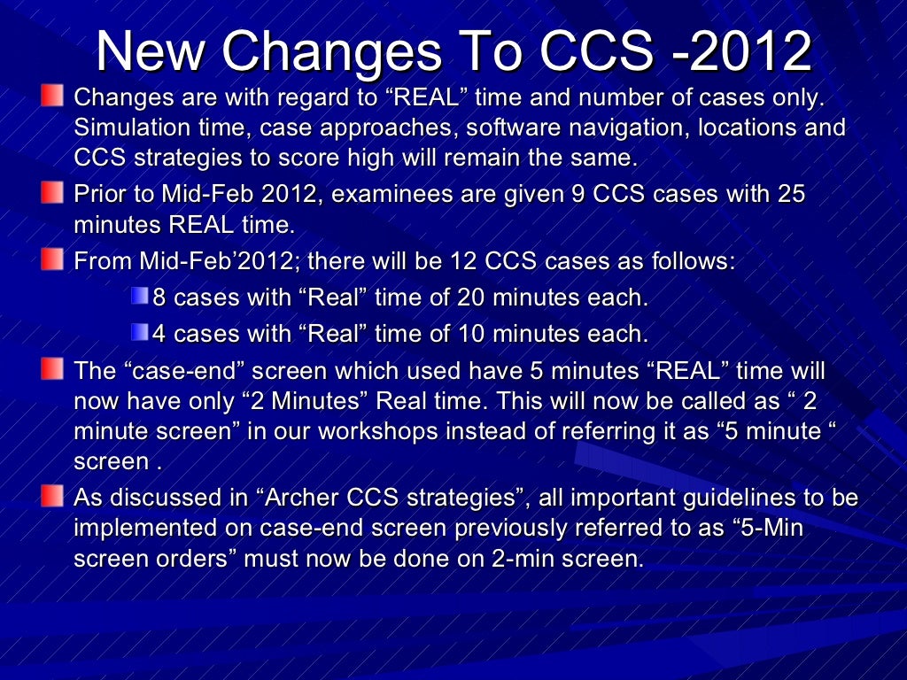 Archer USMLE Step 3 CCS workshop 2018