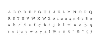 Archer Type Specimen | PPT