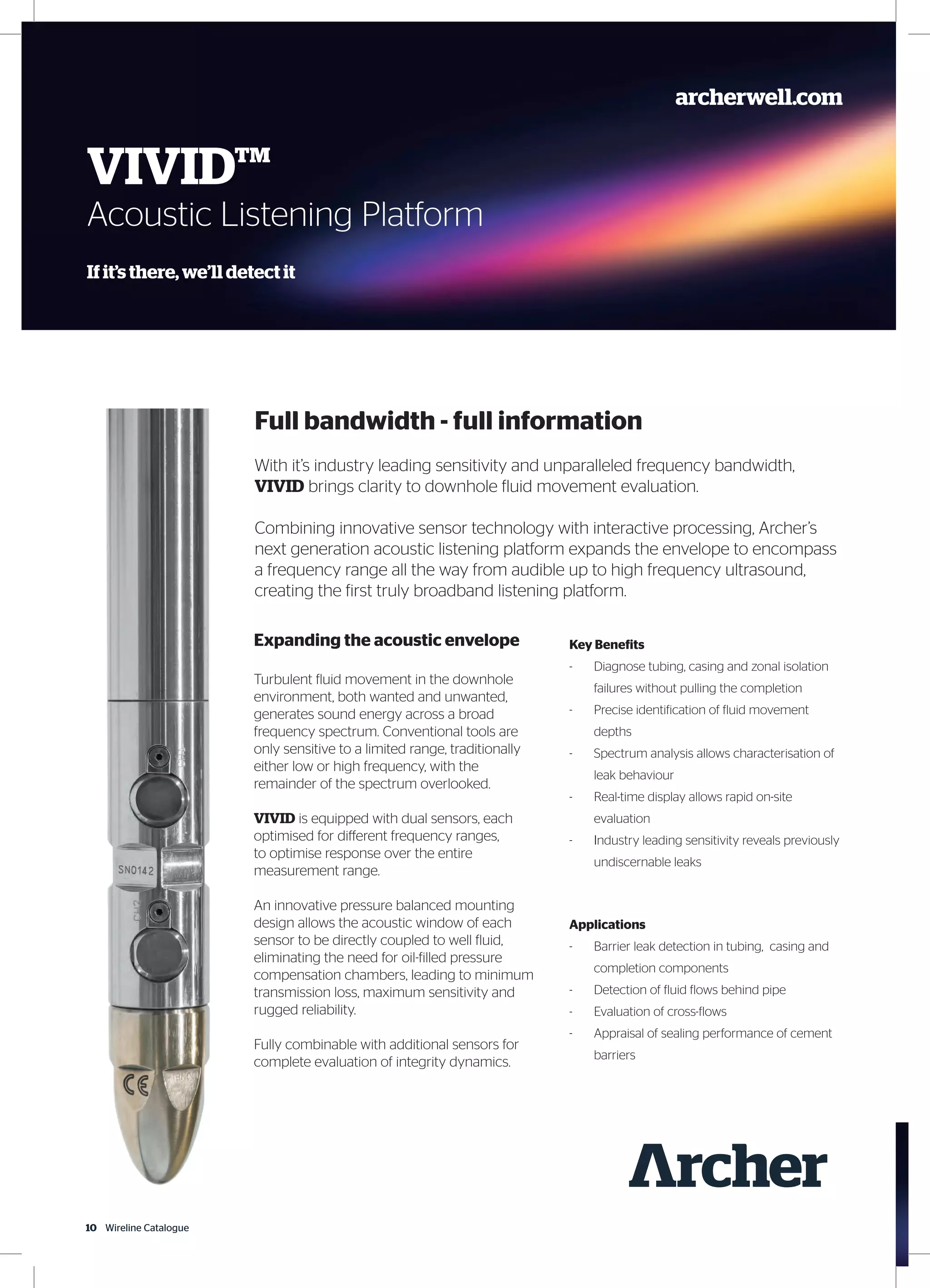 Archer Wireline Product Line | PDF