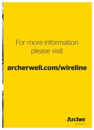 Archer Wireline Product Line | PDF | 3-D Graphics | Computer Software ...