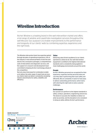 Archer Wireline Product Line | PDF