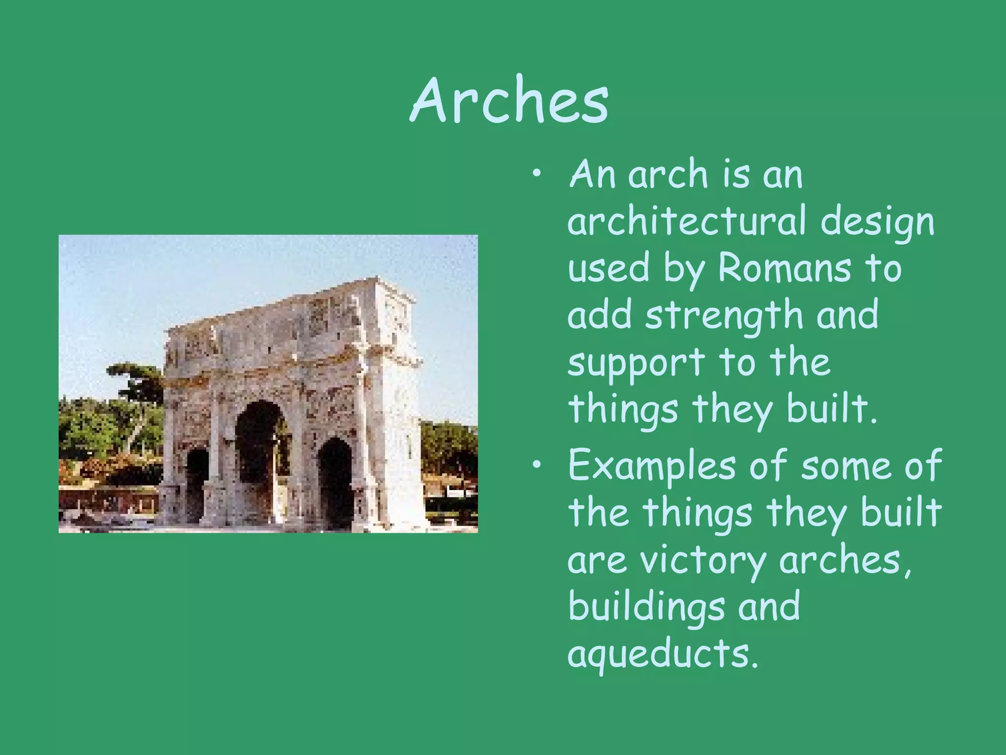 Roman Architecture - Arches | PPT