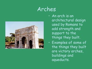 Roman Architecture - Arches | PPT
