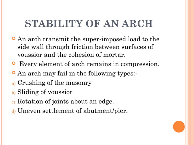 Arches | PPT | Civil Engineering Industry | Industries