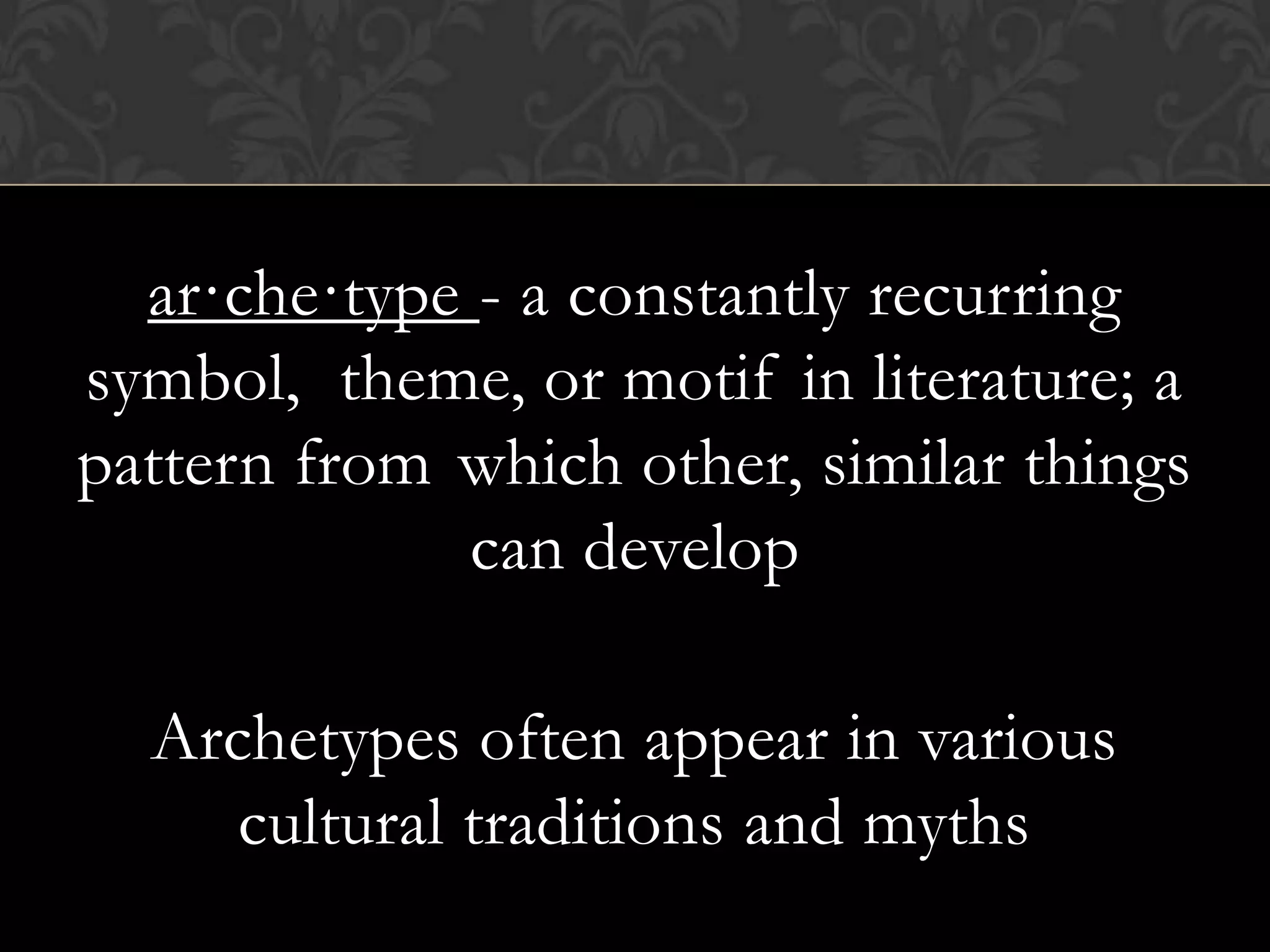 Archetypal Myth Criticism | PPTX