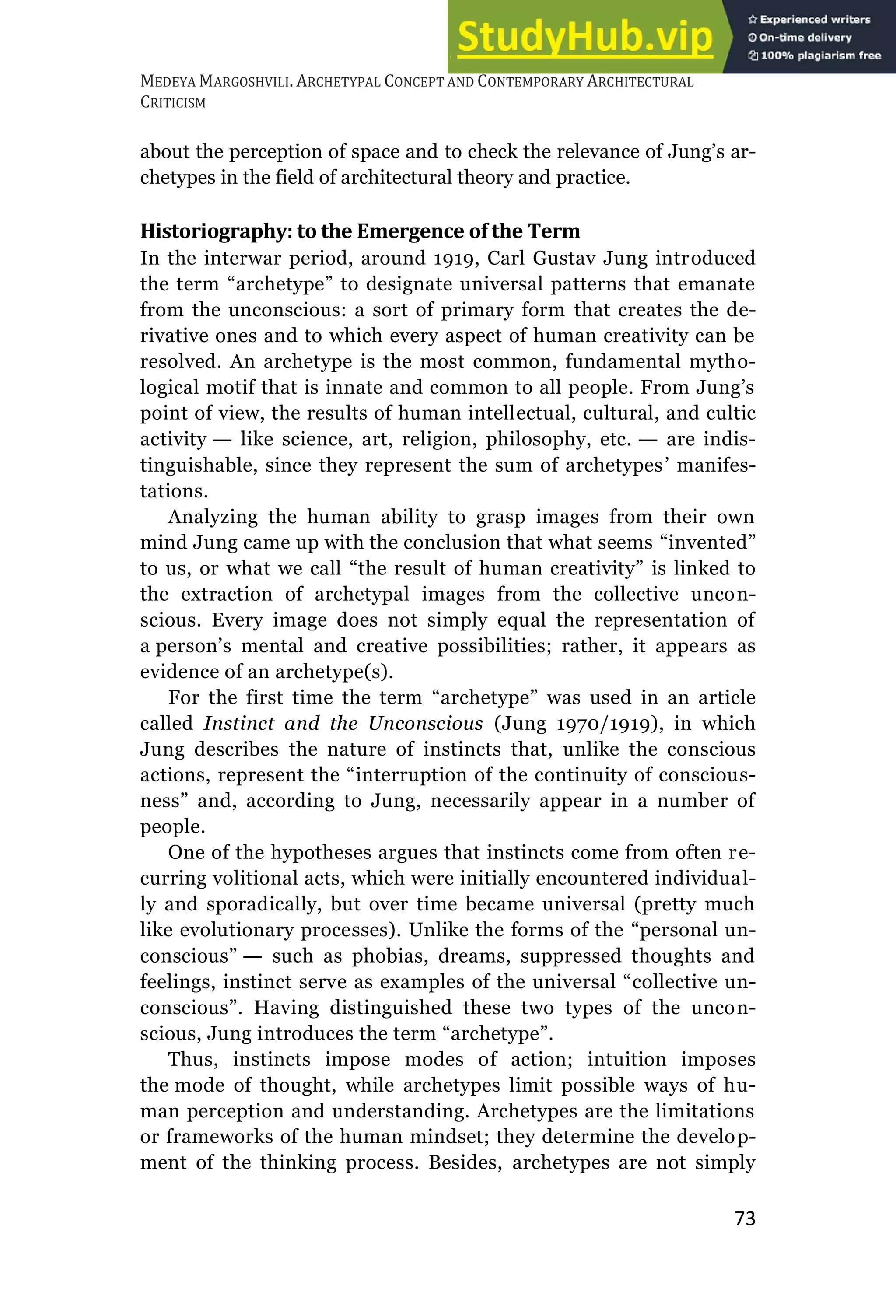 Archetypal Concept And Contemporary Architectural Criticism | PDF