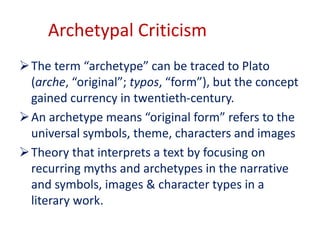 Archetypal criticism.pptx1 (1) | PPTX