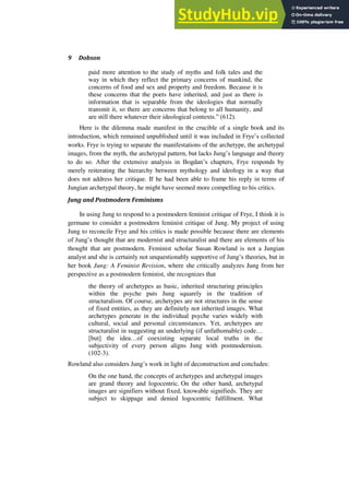 Archetypal Literary Theory In The Postmodern Era | PDF