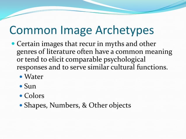 Archetypal symbols (best) | PPT