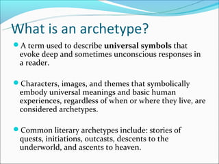 Archetypal symbols (best) | PPT
