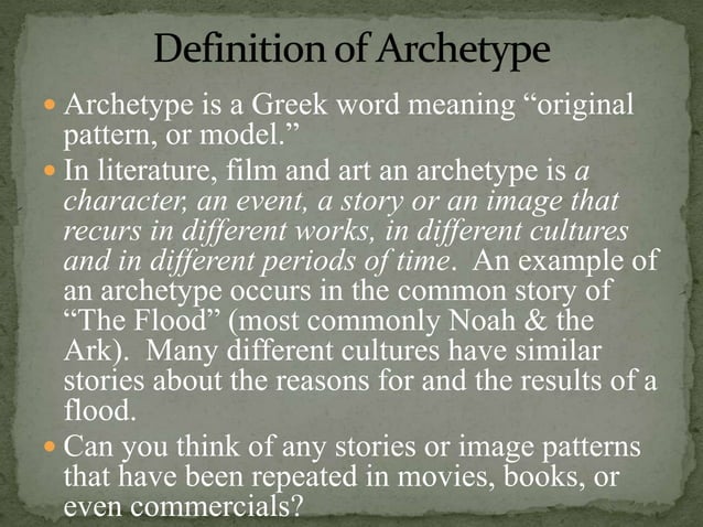 Archetypal Theory Iii | PPTX