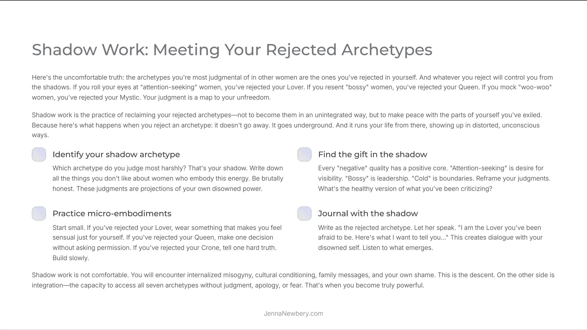 Feminine Archetype Embodiment and the Hidden Architecture of Power | PDF