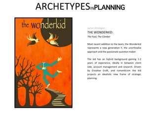Planning Archetypes | PDF