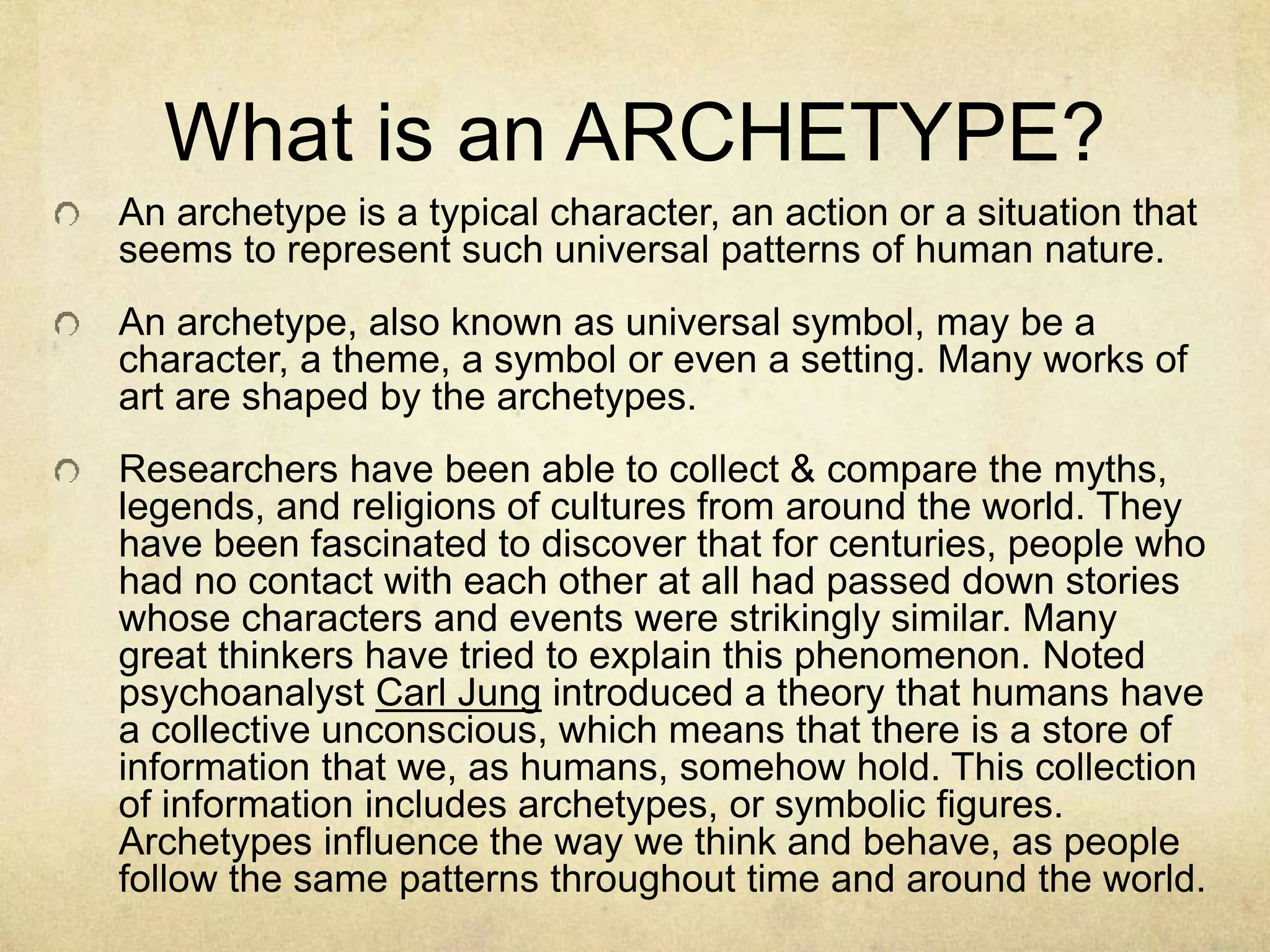 Archetypes | PPTX