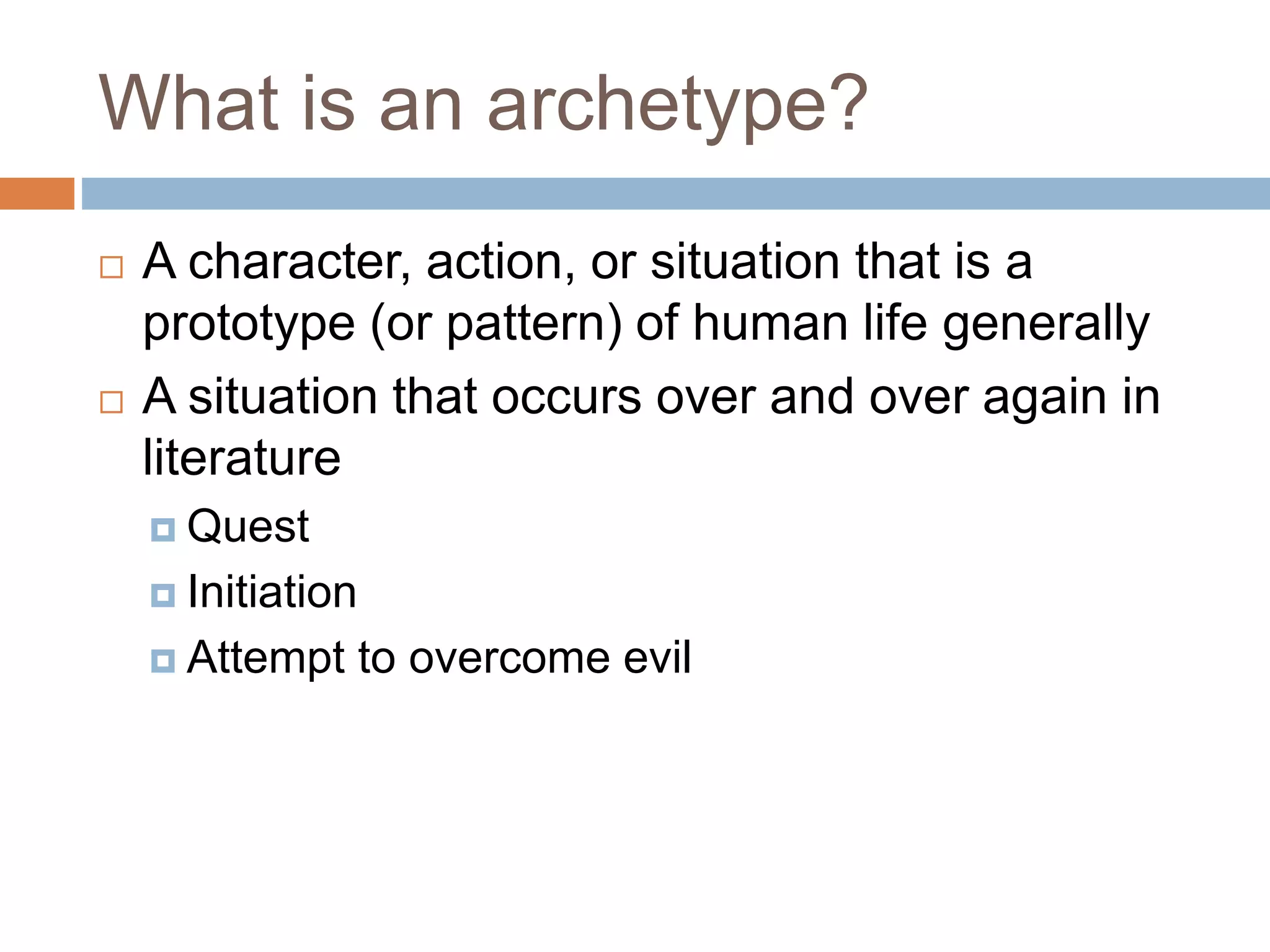 Archetypes | PPTX | Roleplaying Games | Games and Puzzles