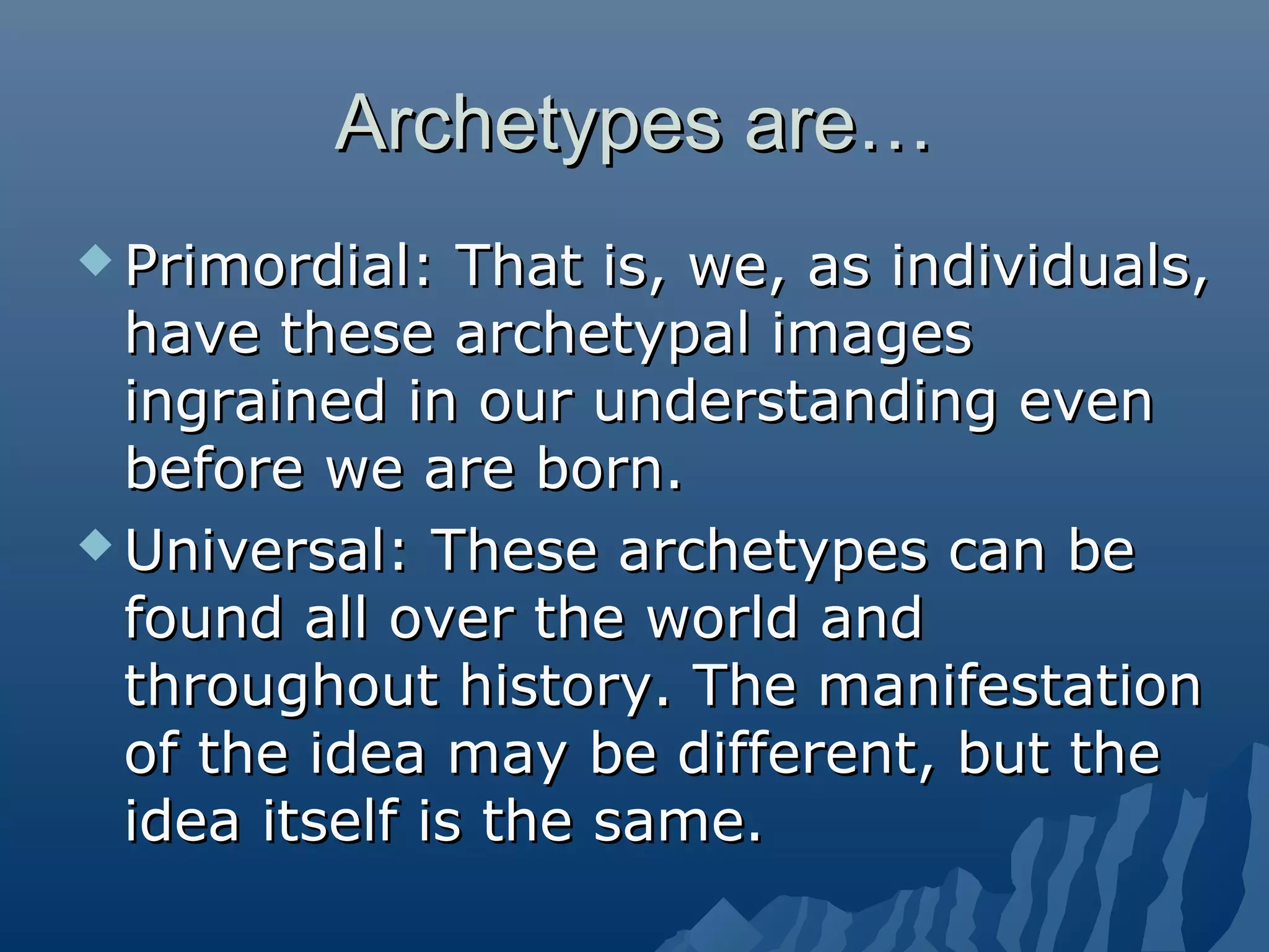 Archetypes - built environment architecture | PPT