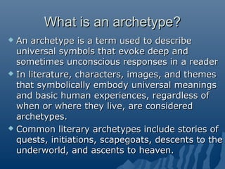 Archetypes - built environment architecture | PPT