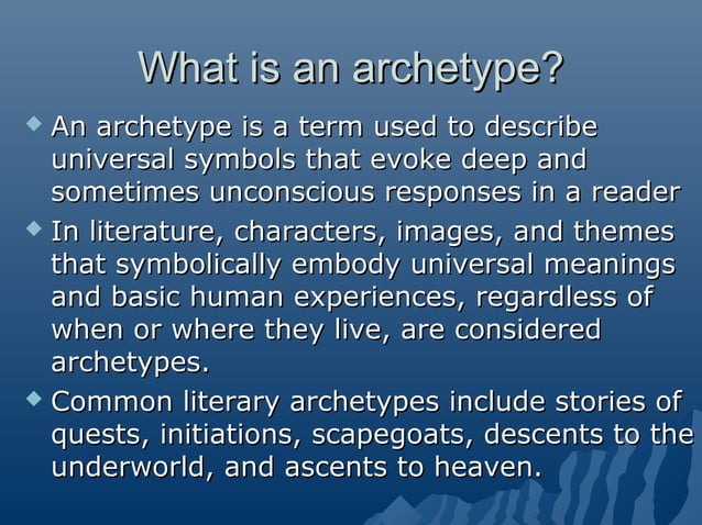 Archetypes - built environment architecture | PPT | Spirituality ...