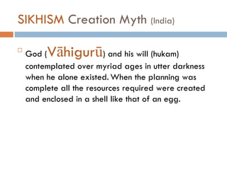 Archetypes And Creation Myth Of Different Countries (Sunwoo Park) | PPT