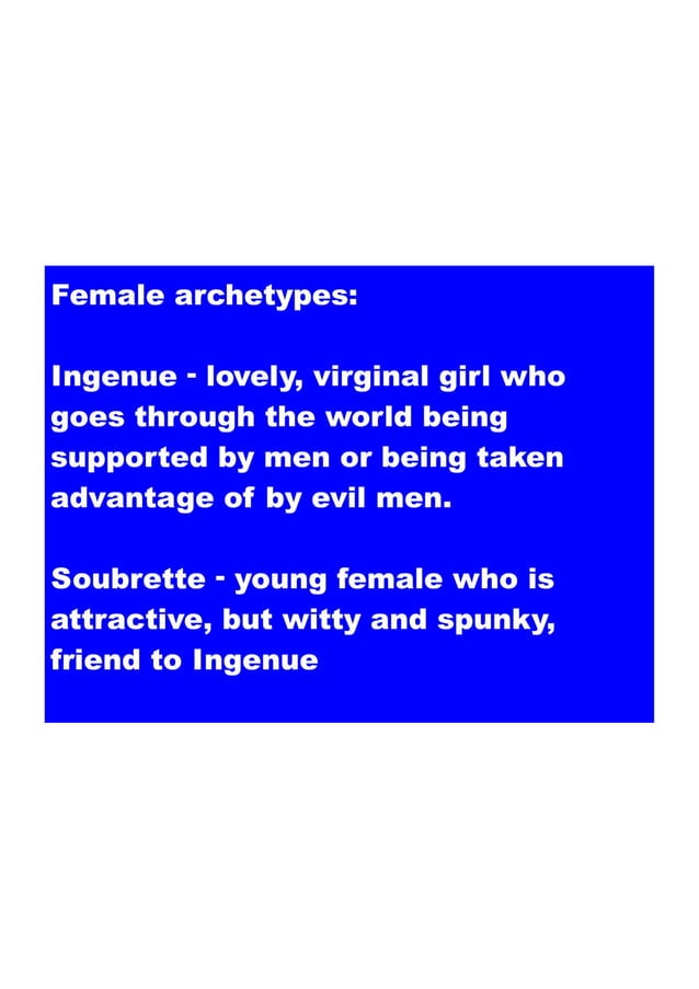 Archetypes in theatre | PDF