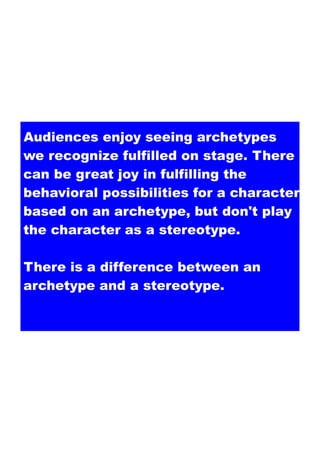 Archetypes in theatre | PDF