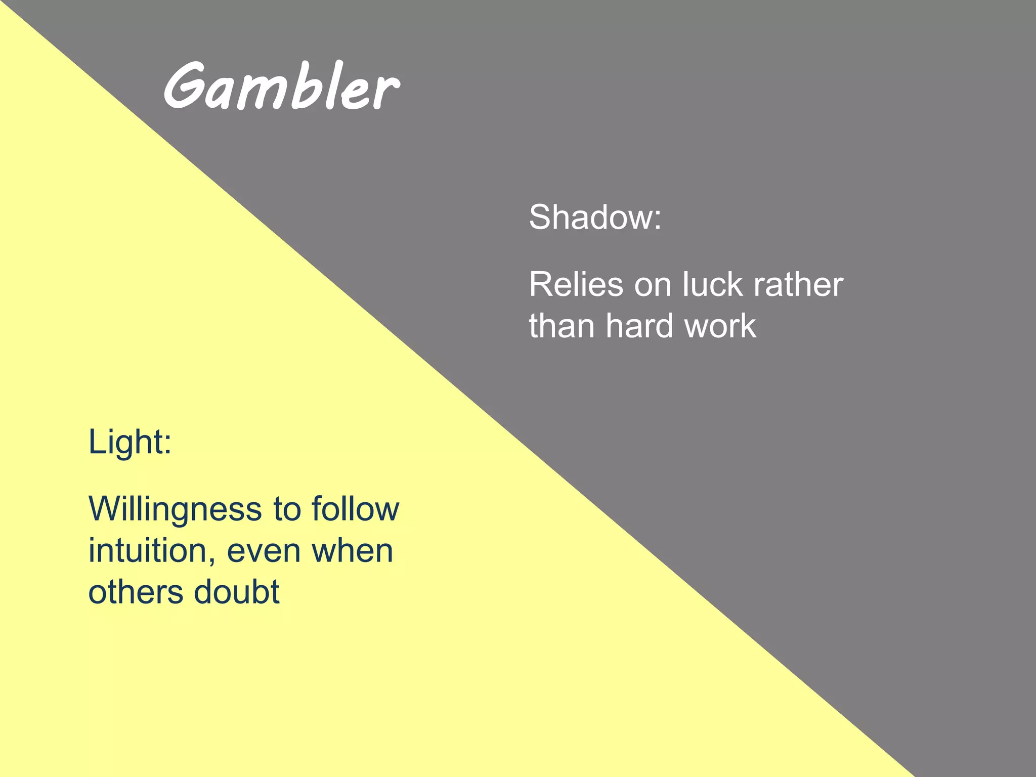 Archetypes, light and shadow | PPTX