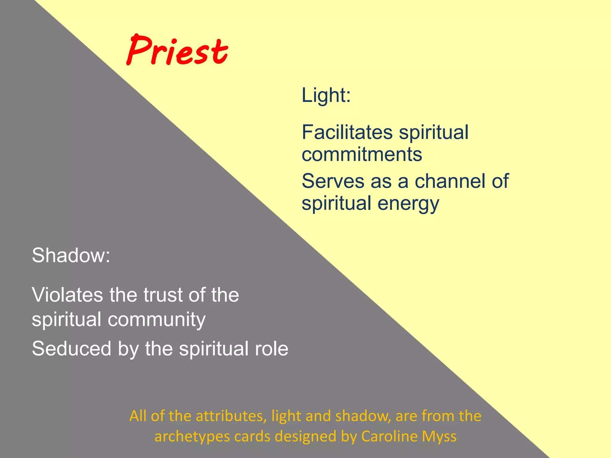 Archetypes, light and shadow | PPTX