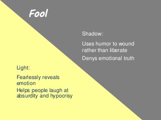 Archetypes, light and shadow | PPTX