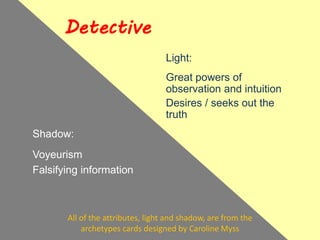 Archetypes, light and shadow | PPTX