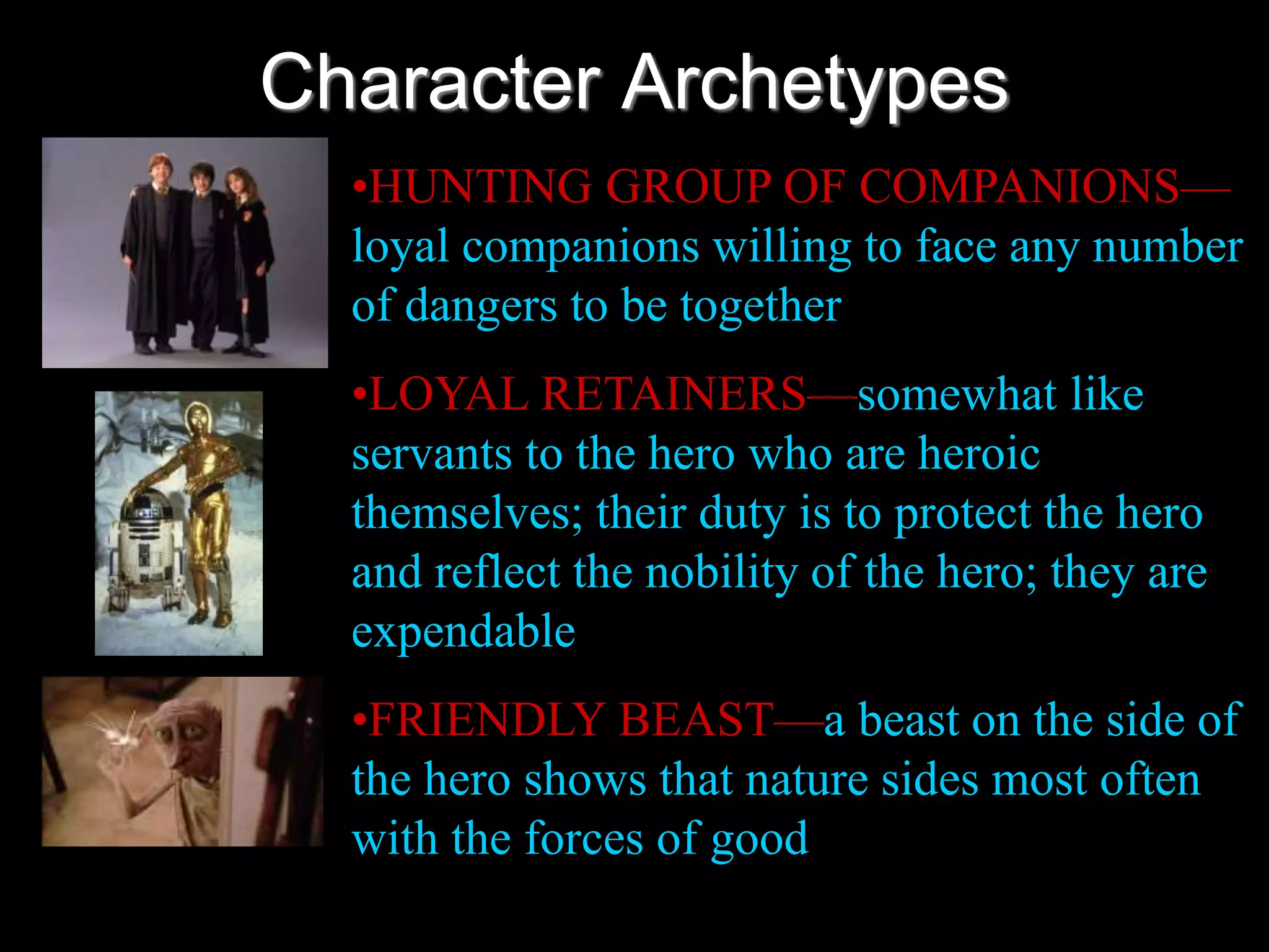 Archetypes notes for outline | PPT