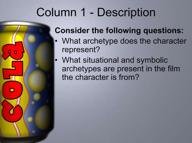 Archetypes notes for outline | PPT