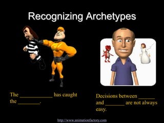 Archetypes notes for outline | PPT