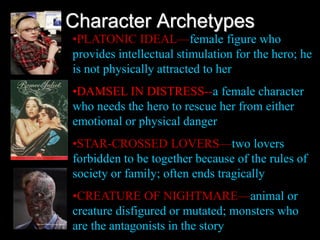 Archetypes notes for outline | PPT
