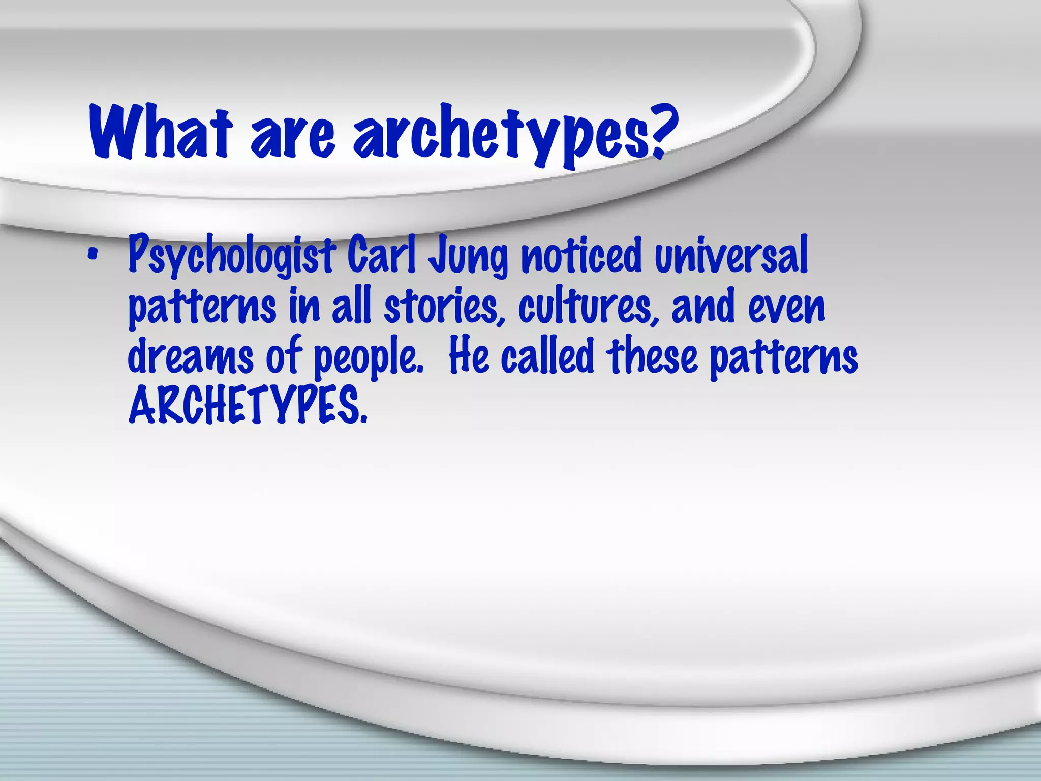 Archetypes ppt | PPT