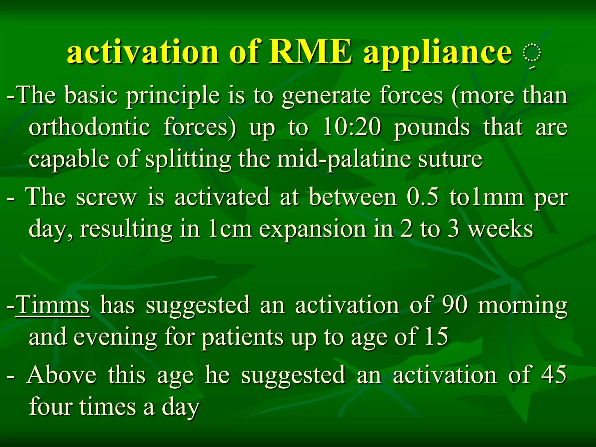 ORTHODONTIC ARCH EXPANSION | PPT