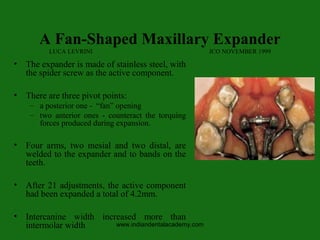 Arch expansion in orthodontics | PPT