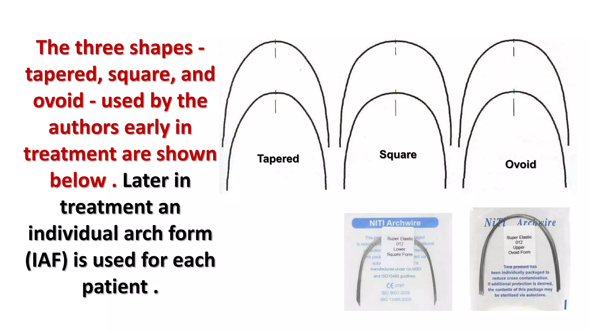 orthodontic arch form | PPTX