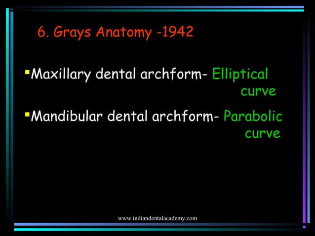 Arch forms | PPT | Dental Health | Diseases and Conditions