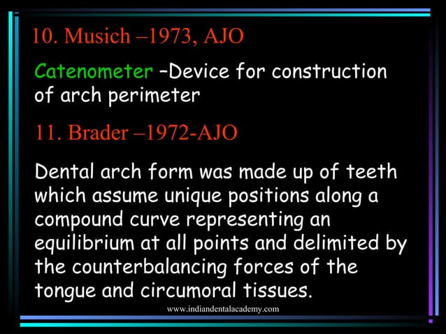 Arch forms | PPT | Dental Health | Diseases and Conditions