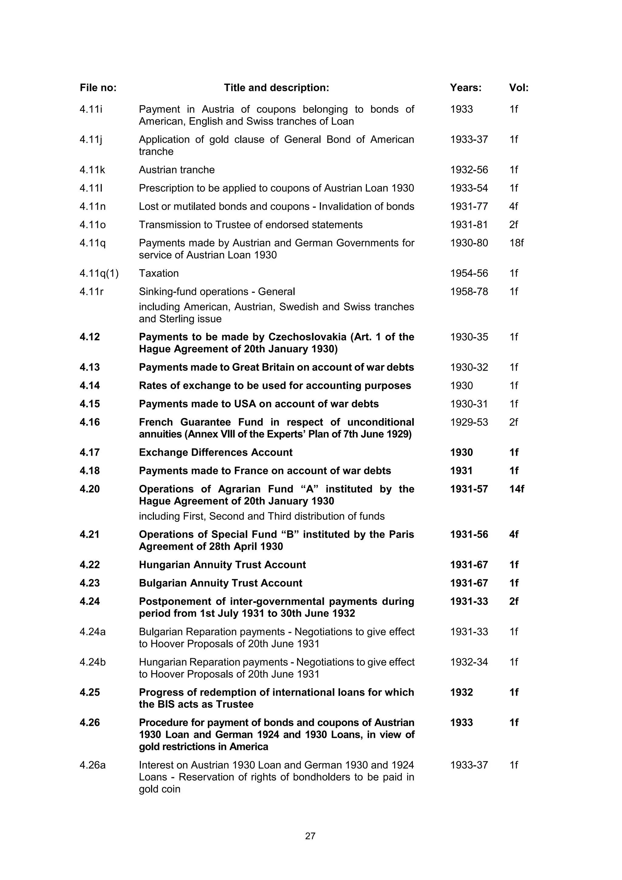 Arch guide (1) Guide to the BIS archives | PDF