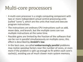 Multi-core processor and Multi-channel memory architecture | PPT